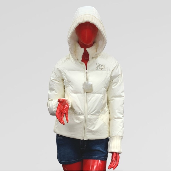 Enyce | Jackets & Coats | Womens Lady Enyce Vintage Dirty White Quilted ...
